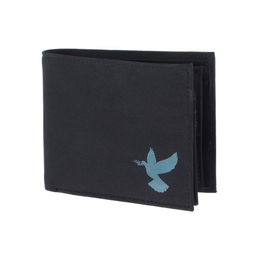 Oxmox New Cryptan Geldb&ouml;rse RFID Schutz 12 cm schwarz-freedom pigeon cyan | Gr.: onesize