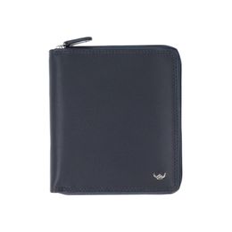 Golden Head Polo Geldb&ouml;rse RFID Leder 10,5 cm marineblau | Gr.: onesize