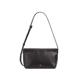 DuDu Fiji Umh&auml;ngetasche Leder 27 cm schwarz rose | Gr.: onesize
