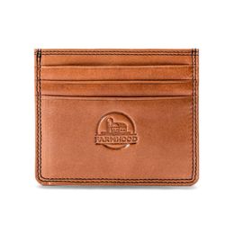 Farmhood Memphis Kreditkartenetui RFID Schutz Leder 10 cm camel | Gr.: onesize