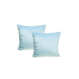 JACK 2er Set Teddy Flausch Kissen 30x50cm in hellblau | Gr.: 50x50 cm