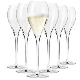 Krosno Glass Prosecco-Gl&auml;ser, Transparent, Glas, 0.24 L, Made in Europe, leicht zu reinigen, Essen & Trinken, Gl&auml;ser, Champagnergl&auml;ser & Sektgl&auml;ser