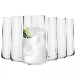 Krosno Glass Longdrinkgl&auml;ser, Transparent, Glas, 0.55 L, Zylindrisch, Made in Europe, geschmacks- und geruchsneutral, Essen & Trinken, Gl&auml;ser, Longdrinkgl&auml;ser