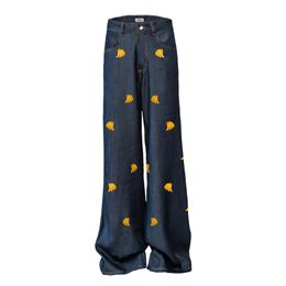 Pineapples Don't Have Sleeves Jeans 'Are Bananas!' Damen Gr&ouml;&szlig;e 36 blue denim