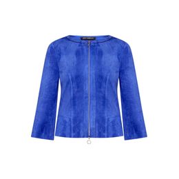 Betty Barclay Blazer-Jacke mit Rei&szlig;verschluss Damen Gr&ouml;&szlig;e 48 azur