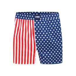 Happy Shorts Boxer shorts ' Motive' male size S Blue / Red / White