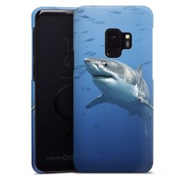 DeinDesign Galaxy S9 Handy Premium Case Smartphone Handyh&uuml;lle Schutzh&uuml;lle matt Ocean Shark Fish Premium Case