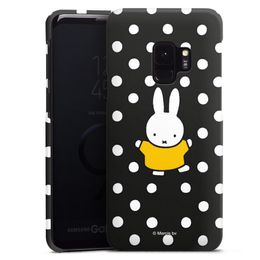 DeinDesign Galaxy S9 Handy Premium Case Smartphone Handyh&uuml;lle Schutzh&uuml;lle matt Polka Dots Miffy Rabbit Premium Case