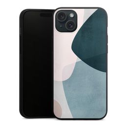 DeinDesign iPhone 15 Plus Handy Premium Silikon H&uuml;lle Handyh&uuml;lle schwarz Case Painting Muster Boho Silikon Premium Case