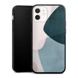 DeinDesign iPhone 12 mini Handy Slim Case extra d&uuml;nn Silikon Handyh&uuml;lle schwarz H&uuml;lle Painting Muster Boho Silikon Slim Case