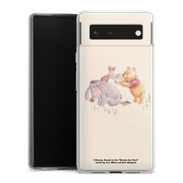 DeinDesign Google Pixel 6 Handy Silikon H&uuml;lle Case transparent Handyh&uuml;lle Kindheit Official Licensed Product Winnie The Pooh Silikon Case