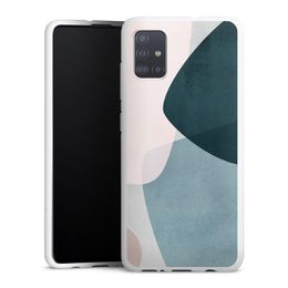 DeinDesign Galaxy A51 Handy Silikon H&uuml;lle Case wei&szlig; Handyh&uuml;lle Painting Muster Boho Silikon Case