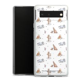 DeinDesign Google Pixel 6 Handy Silikon H&uuml;lle Case transparent Handyh&uuml;lle Disney Winnie The Pooh Official Licensed Product Silikon Case
