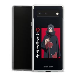 DeinDesign Google Pixel 6 Handy Silikon H&uuml;lle Case transparent Handyh&uuml;lle Official Licensed Product Itachi Uchiha Naruto Shippuden Silikon Case