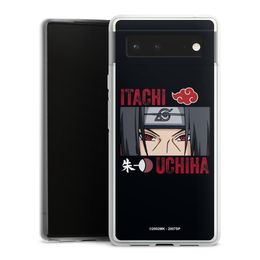 DeinDesign Google Pixel 6 Handy Silikon H&uuml;lle Case transparent Handyh&uuml;lle Naruto Shippuden Manga Itachi Uchiha Silikon Case