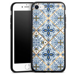 DeinDesign iPhone 8 Handy Slim Case extra d&uuml;nn Silikon Handyh&uuml;lle schwarz H&uuml;lle Mandala Retro Mosaic Silikon Slim Case