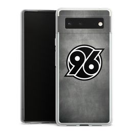 DeinDesign Google Pixel 6 Handy Silikon H&uuml;lle Case transparent Handyh&uuml;lle H96 Hannover 96 Concrete Silikon Case