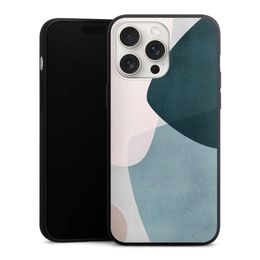 DeinDesign iPhone 15 Pro Max Handy Premium Silikon H&uuml;lle Handyh&uuml;lle schwarz Case Painting Muster Boho Silikon Premium Case