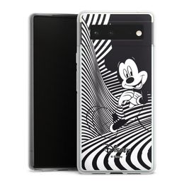 DeinDesign Google Pixel 6 Handy Silikon H&uuml;lle Case transparent Handyh&uuml;lle Official Licensed Product Mickey Mouse Disney Silikon Case