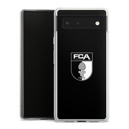 DeinDesign Google Pixel 6 Handy Silikon H&uuml;lle Case transparent Handyh&uuml;lle Logo Official Licensed Product Fc Augsburg Silikon Case