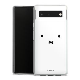 DeinDesign Google Pixel 6 Handy Silikon H&uuml;lle Case transparent Handyh&uuml;lle Rabbit Miffy Dick Bruna Silikon Case