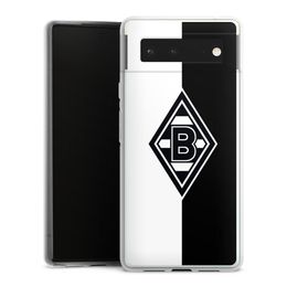 DeinDesign Google Pixel 6 Handy Silikon H&uuml;lle Case transparent Handyh&uuml;lle Gladbach Soccer Borussia M&ouml;nchengladbach Silikon Case