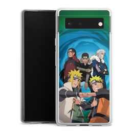 DeinDesign Google Pixel 6 Handy Silikon H&uuml;lle Case transparent Handyh&uuml;lle Hokage Official Licensed Product Naruto Shippuden Silikon Case