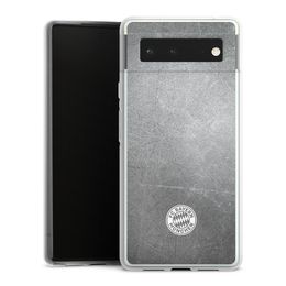 DeinDesign Google Pixel 6 Handy Silikon H&uuml;lle Case transparent Handyh&uuml;lle Concrete Fcb Fc Bayern M&uuml;nchen Silikon Case