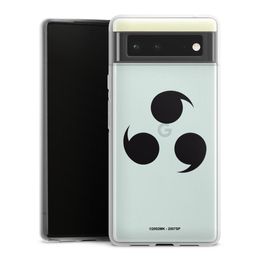 DeinDesign Google Pixel 6 Handy Silikon H&uuml;lle Case transparent Handyh&uuml;lle Jutsu Naruto Shippuden Sharingan Silikon Case