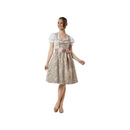 TecTake Midi-Dirndl Ella in champagner | Gr.: 40