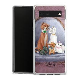 DeinDesign Google Pixel 6 Handy Silikon H&uuml;lle Case transparent Handyh&uuml;lle Disney Official Licensed Product Aristocats Silikon Case