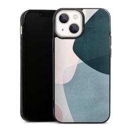 DeinDesign iPhone 13 Mini Handy Slim Case extra d&uuml;nn Silikon Handyh&uuml;lle schwarz H&uuml;lle Painting Muster Boho Silikon Slim Case