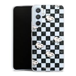 DeinDesign Galaxy A54 5G Handy Slim Case Silikon Handyh&uuml;lle transparent H&uuml;lle extra d&uuml;nn Muster Official Licensed Product Peanuts Silikon Slim Case