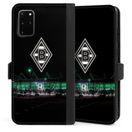 DeinDesign Galaxy S20 Plus 5G Handy Klapph&uuml;lle Handyh&uuml;lle aus Kunst Leder schwarz Flip Case Borussia M&ouml;nchengladbach Official Licensed Product Stadium Sideflip 