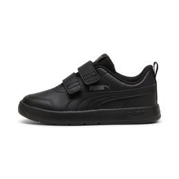 Puma Sneaker 'Courtflex V3' Jungen Gr&ouml;&szlig;e 32.5 dunkelgrau / schwarz