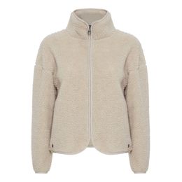 oxmo Fleece Jacket 'Tonje' female size S Taupe