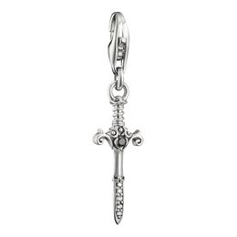 Thomas Sabo Anh&auml;nger Herren Gr&ouml;&szlig;e One Size schwarz / silber / transparent