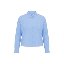 Ulla Popken Bluse Damen Gr&ouml;&szlig;e XXXL/4XL blau / hellblau