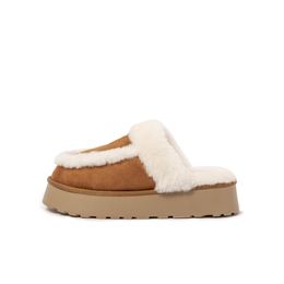 Nuvola. Slippers 'Alaska' female size 38.5 Chestnut brown