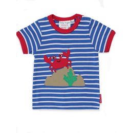Toby tiger Shirt 'Krabben-Applikation' boy size 104 Blue