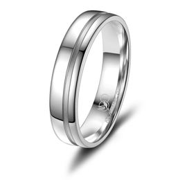 MARRYA Ring 'MARRYA SI-12 Ehering aus Silber' female size 70 Silver grey