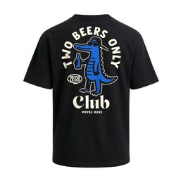 Neverless Shirt 'Two Beers only' male size S Black