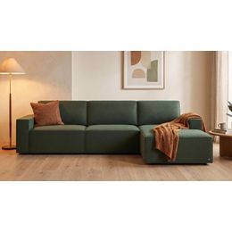 LOUNGE Ecksofa in Gr&uuml;n von BRUNO | Gro&szlig;, bequem & seitlich ausklappbar