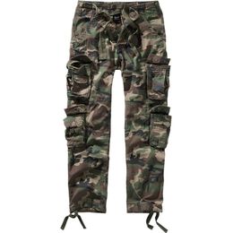 Brandit Cargohose "Pure Slim Fit Pants" in Camouflage | Gr.: M