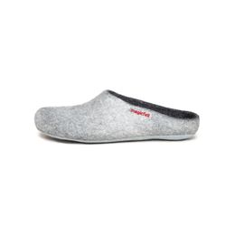 MagicFelt Slippers 'Filz' female size 44 Light grey