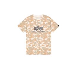 Alpha Industries Shirt 'Basic Logo' male size L Sand