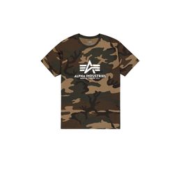 Alpha Industries Shirt 'Basic Logo' male size 4XL Brown