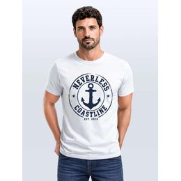 Neverless Shirt 'Coastal' Herren Gr&ouml;&szlig;e XS wei&szlig;