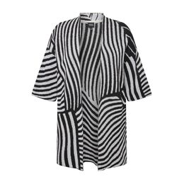Ulla Popken Knit Cardigan female size 4XL/5XL Black / White