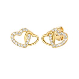 Rafaela Donata Earrings female size One size yellow gold / Transparent